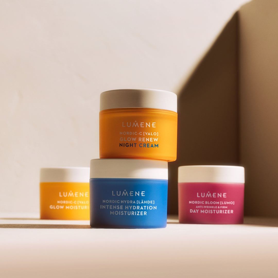 New innovative moisturiser jars – Lumene UK